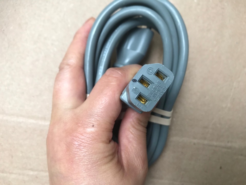 Linetek 6ft Power Cord 10A 125V LS-13 E70782 LP-30B GRAY | eBay