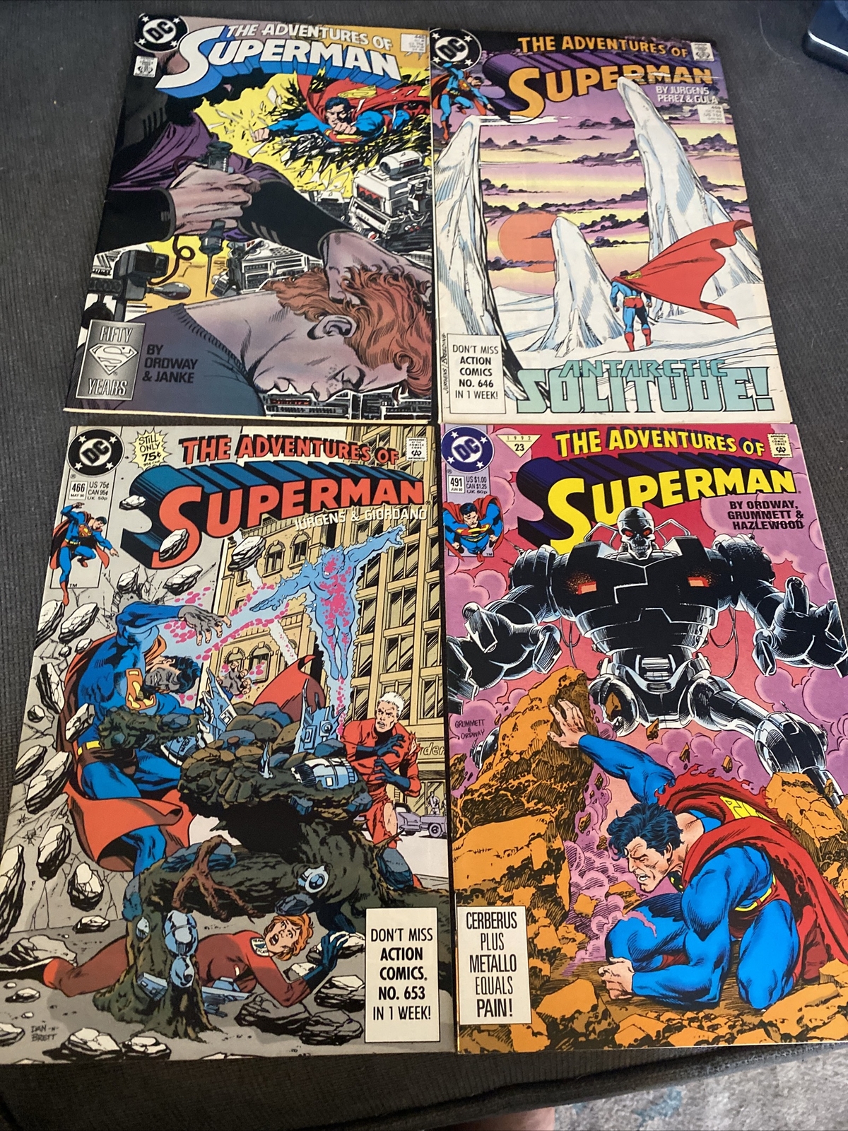 DC Comics lot of 17 Adventures of Superman issues! Doomsday, Rucka ...