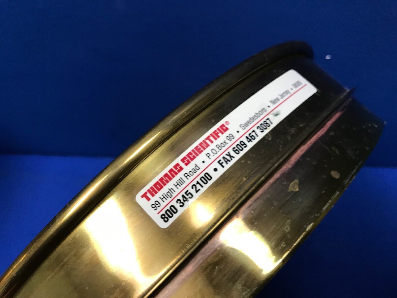 12" BRASS RECEIVING PAN with SKIRT/RIM FOR NESTING 12" SIEVES | eBay