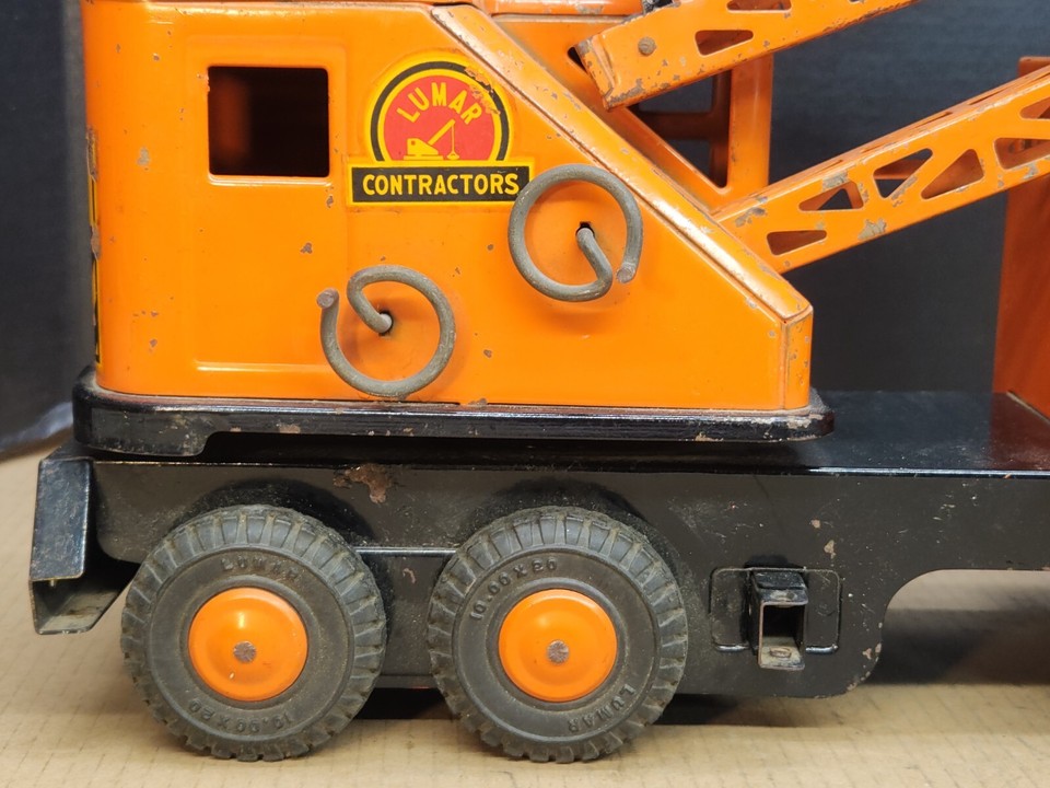 Marx Lumar Contractors Mobile Boom Crane Pressed Steel 16" | eBay