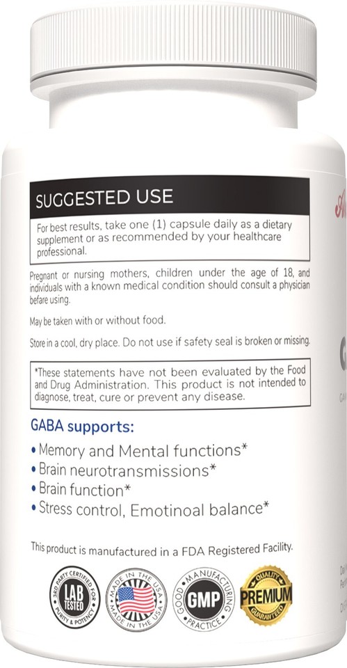 GABA 100 Premium Capsules | eBay
