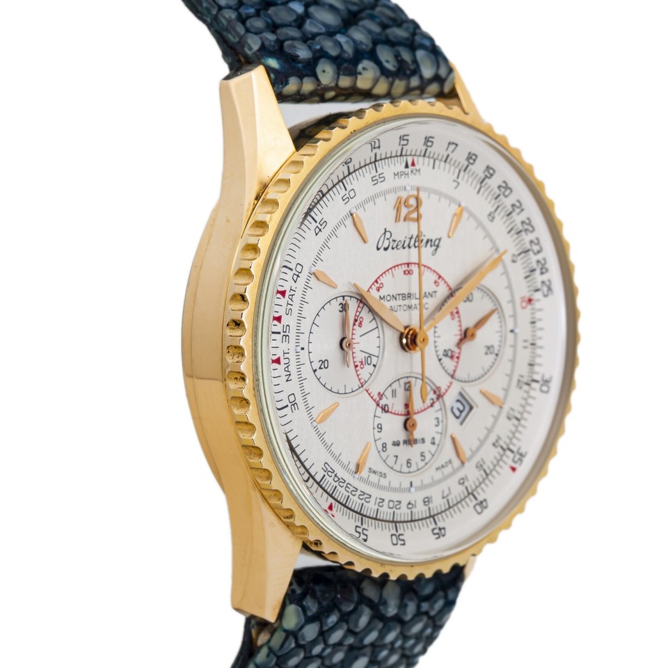 Breitling Navitimer Montbrilliant H41330 18K Rose Gold Auto Watch 37mm ...