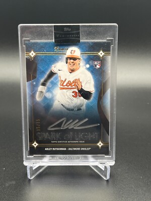 2023 Topps Luminaries Adley Rutschman Spark Of Light Rookie On Card ...