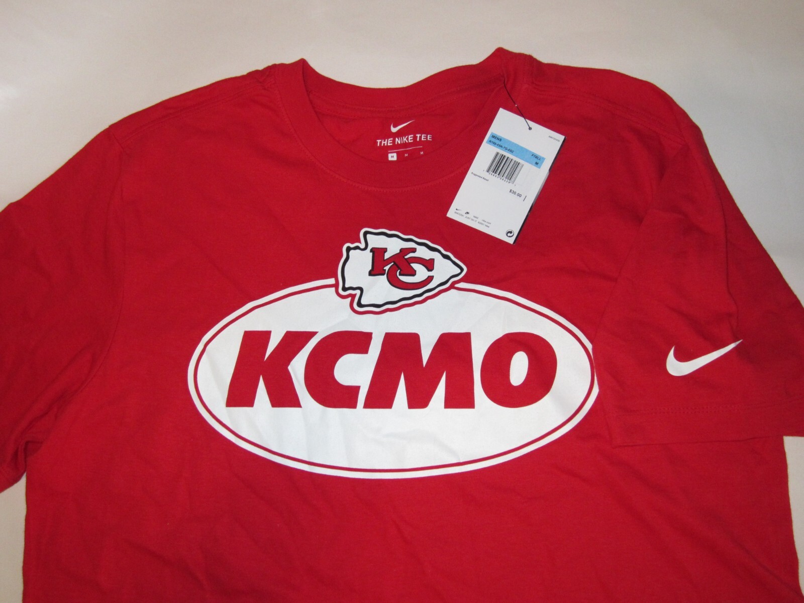 Kansas City Chiefs KCMO Nike Sportswear Tee Red Men's Medium NWT! N199 ...