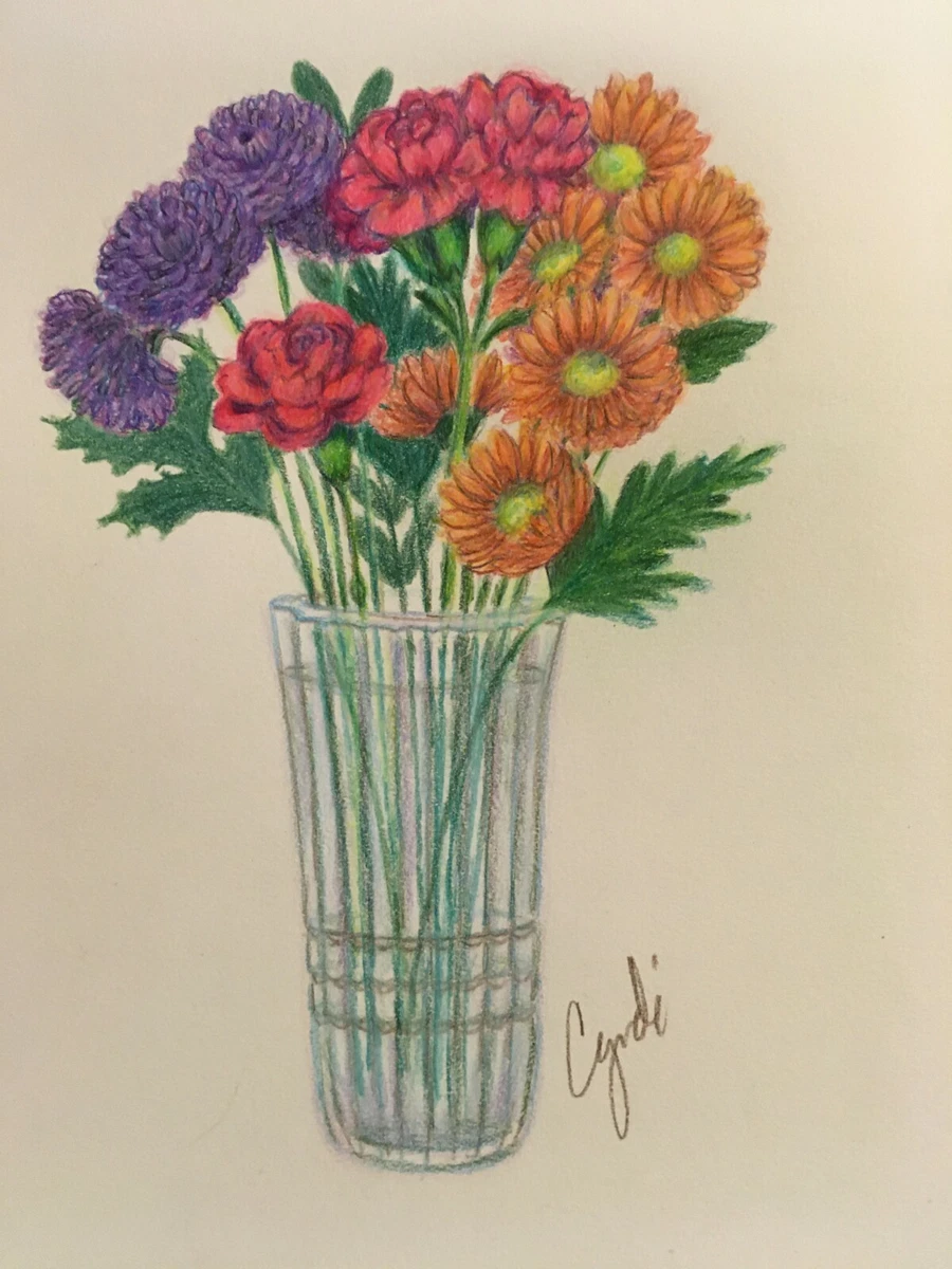 Vase Drawing Color