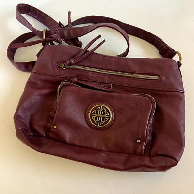Stone & Co Mountain Purse Leather Red Crossbody Shoulder Bag Purse ...