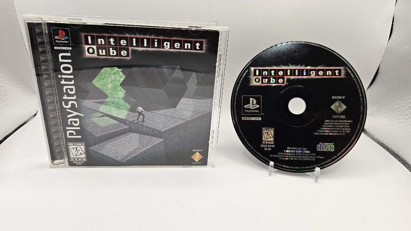 Intelligent Qube IQ (PlayStation 1 PS1, 1997, Black Label) Complete ...