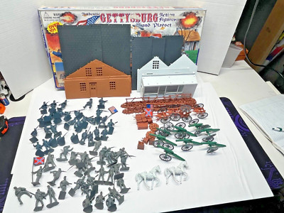 Gettysburg Civil War Battle Plastic Toy Soldier Set 101 Pieces open box ...