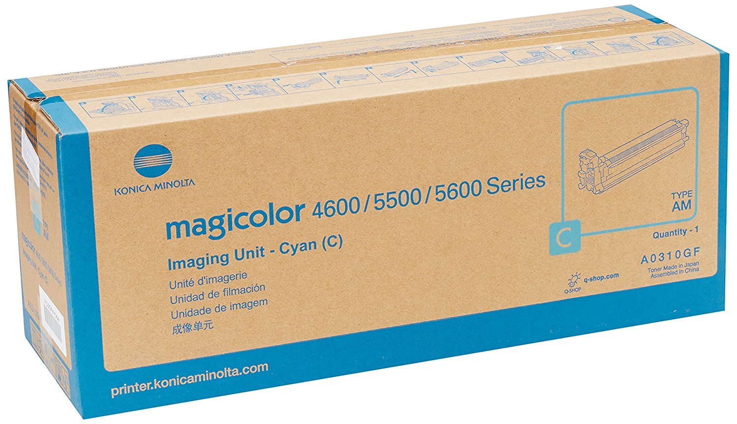 new Genuine Konica Minolta 4600 4690 4650 5600 Printer Cyan Imaging ...