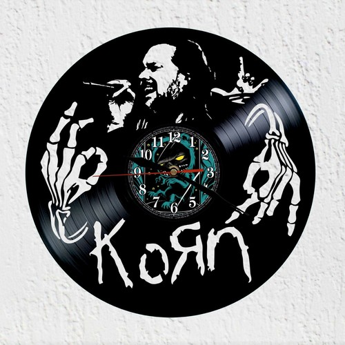 Vinyl Record Wall Clock Band Nu Metal Rock Alternative Korn Decoration ...