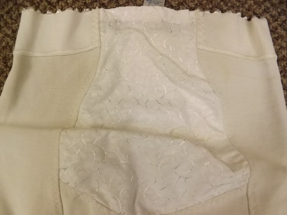 Lovely Vtg 50s 60s NEW Hi Waist Rayon Rubber Open Bottom Garters Girdle ...