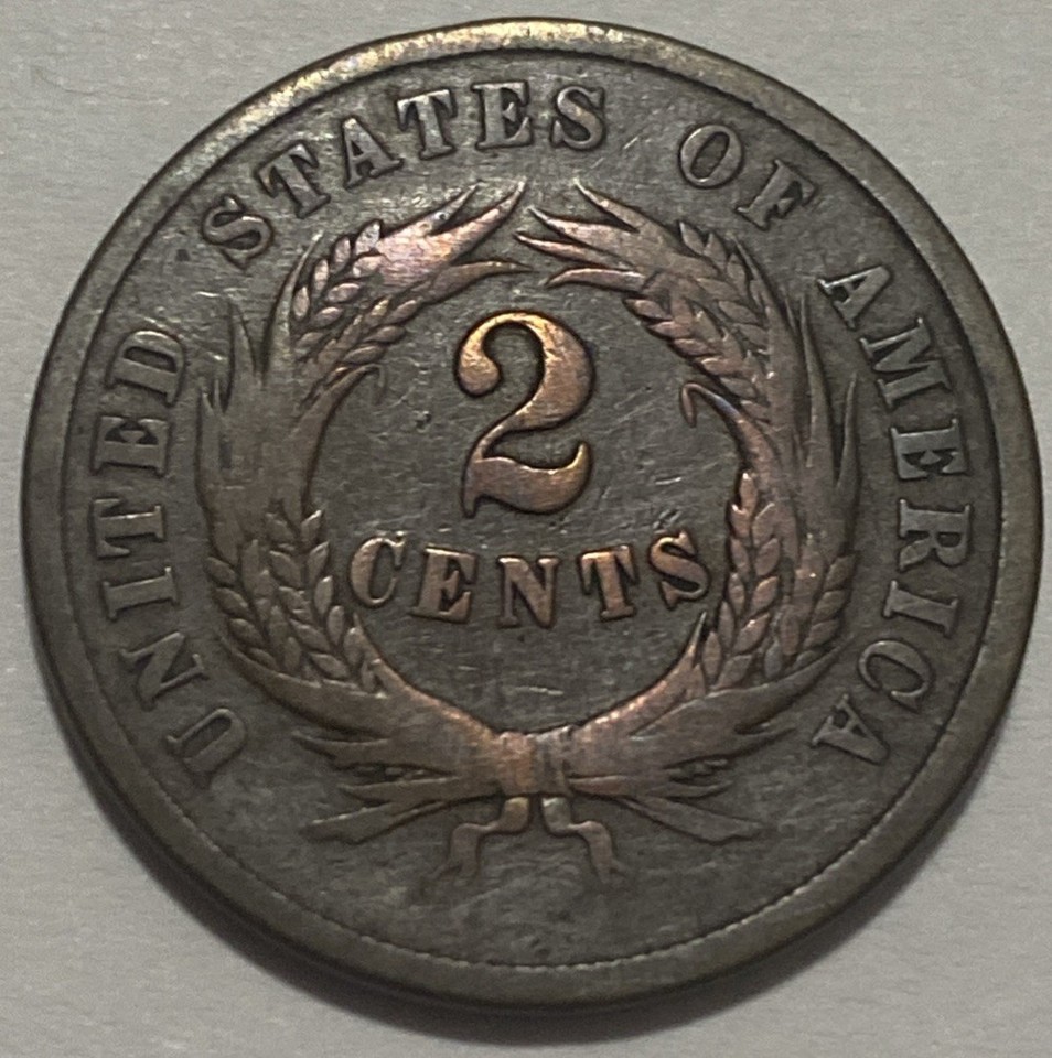 1864 - US Two Cent Coin 2c - Exact Coin Imaged #2C88 | eBay