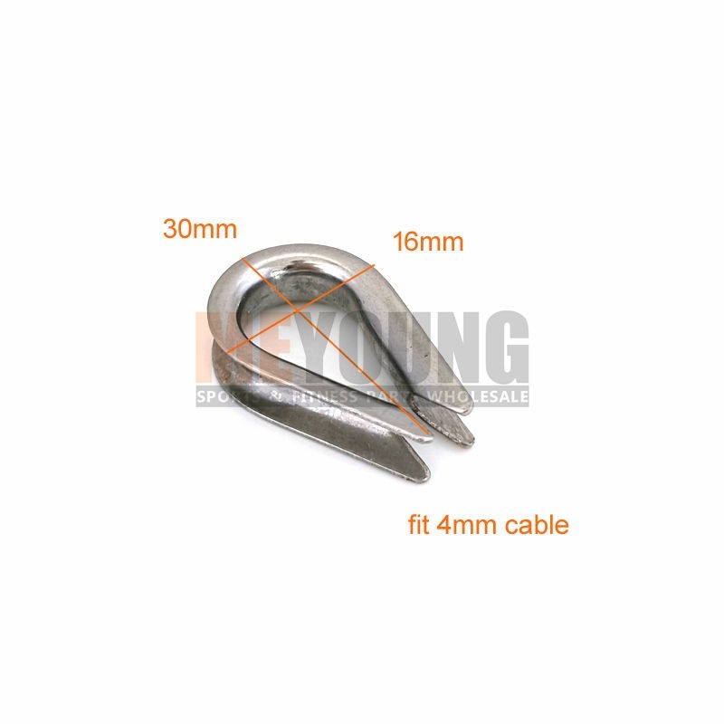 FPW 4MM Gym Cable End Fittings Thimble Replacement Fitness Gym Cable ...