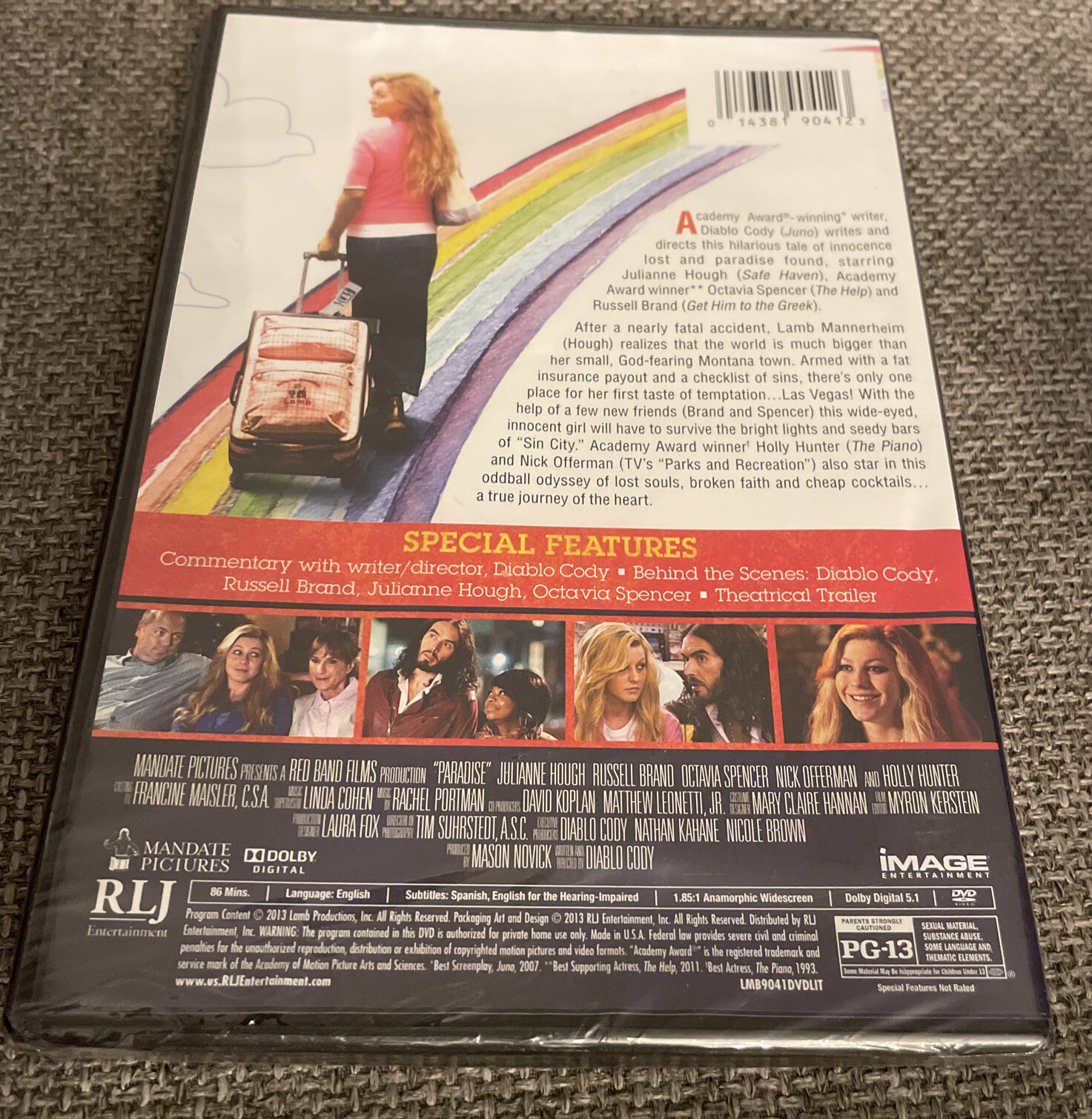 PARADISE (DVD) Julianne Hough, Holly Hunter, Russell Brand, NEW ...
