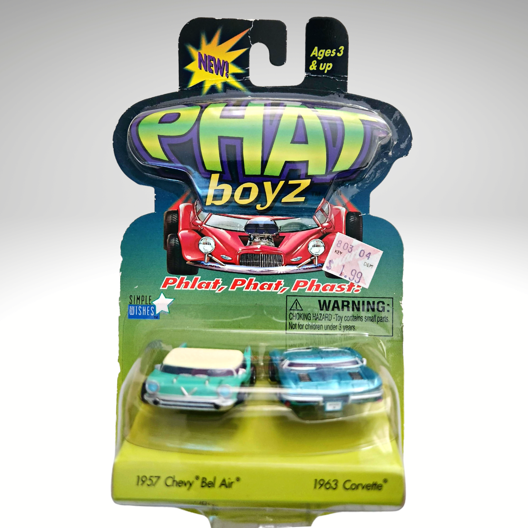 🇺🇸🚗 Phat Boyz 1957 Chevy Bel-Air & 1963 Corvette Diecast & Plastic Toy ...