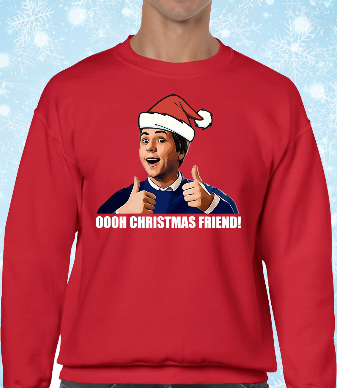 OOOH CHRISTMAS FRIEND FUNNY CHRISTMAS JUMPER INBETWEENERS JOKE GIFT TOP ...