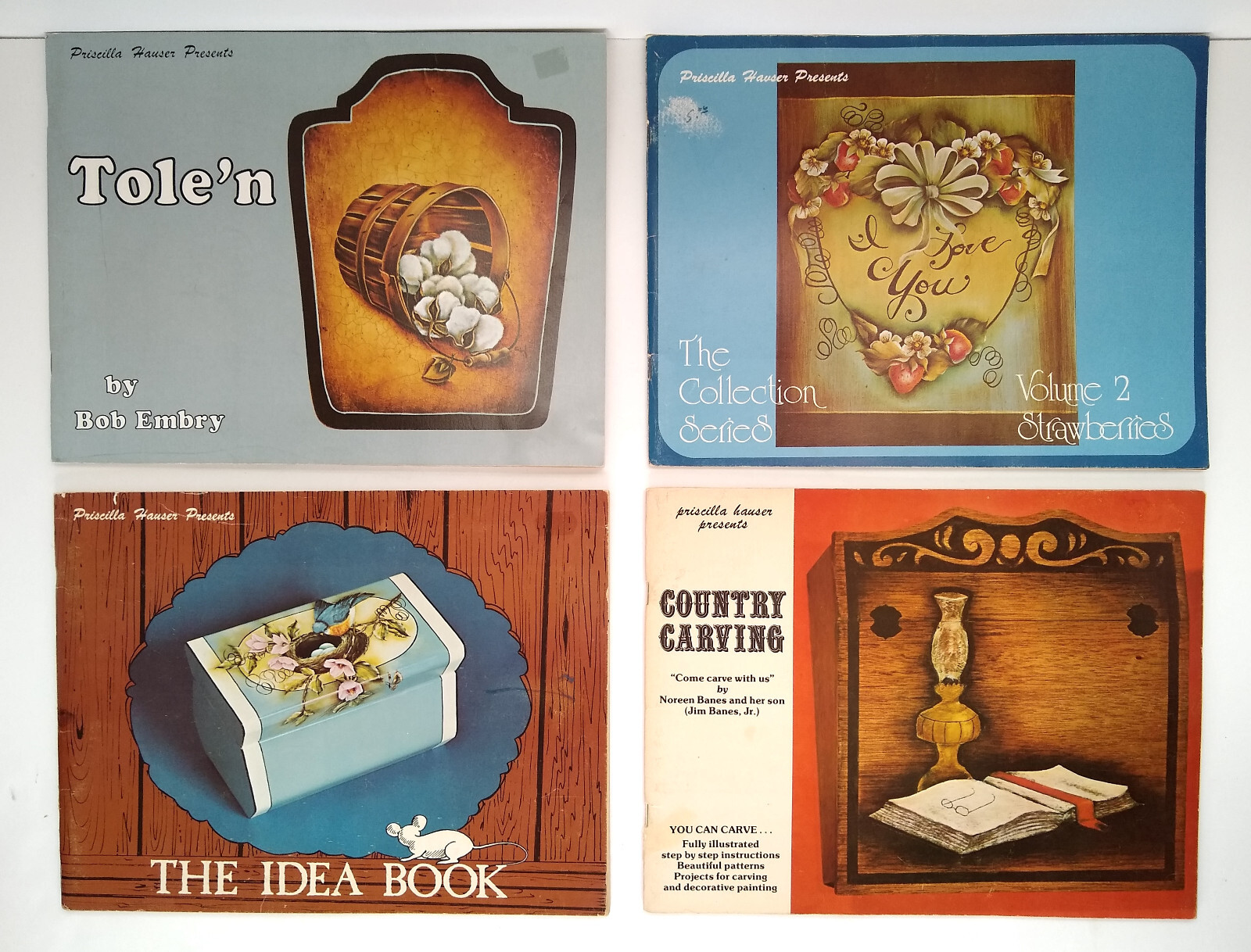 Lot of 16 Vintage Decorative Tole Painting Books Patterns Carving Wood ...