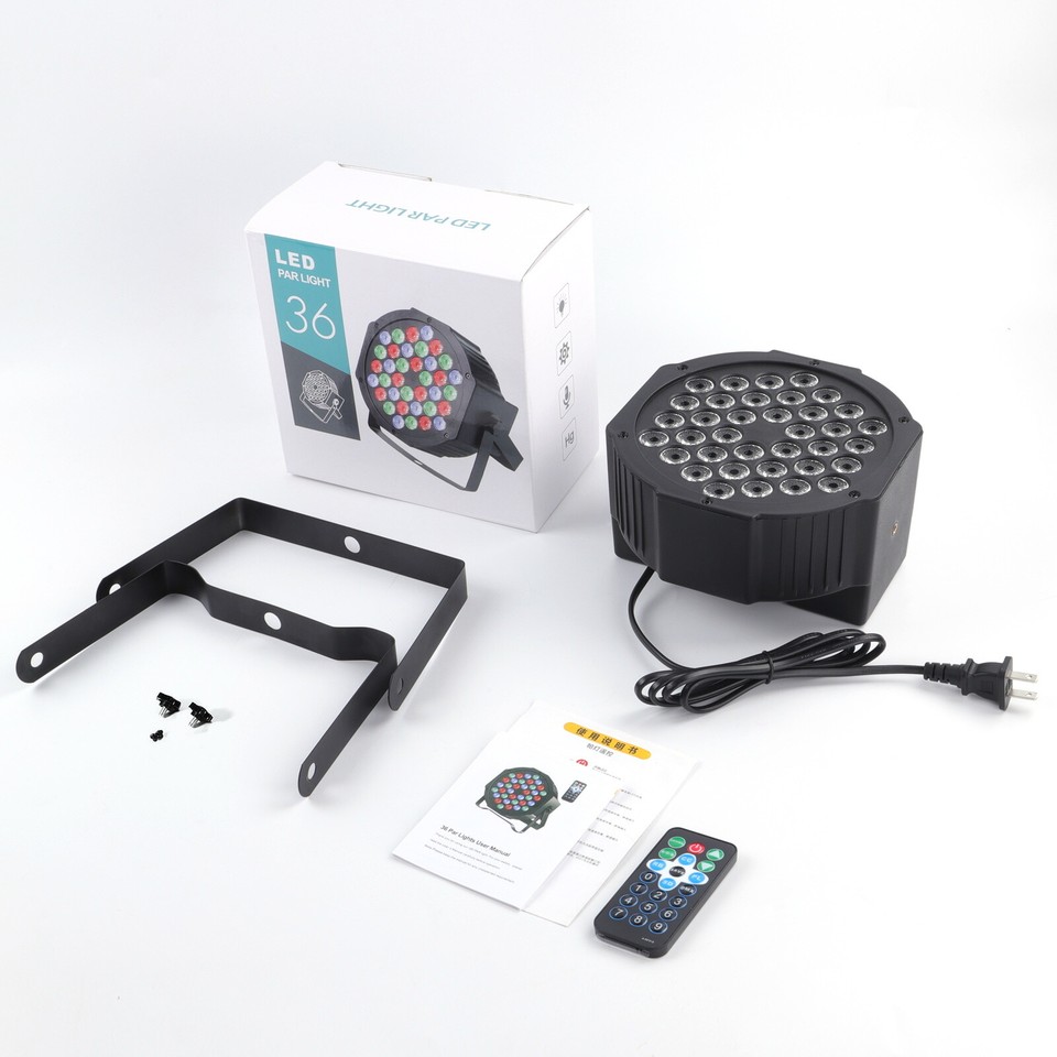 36 LED RGB Stage Lighting PAR Light DMX Beam Party DJ Disco Lights | eBay