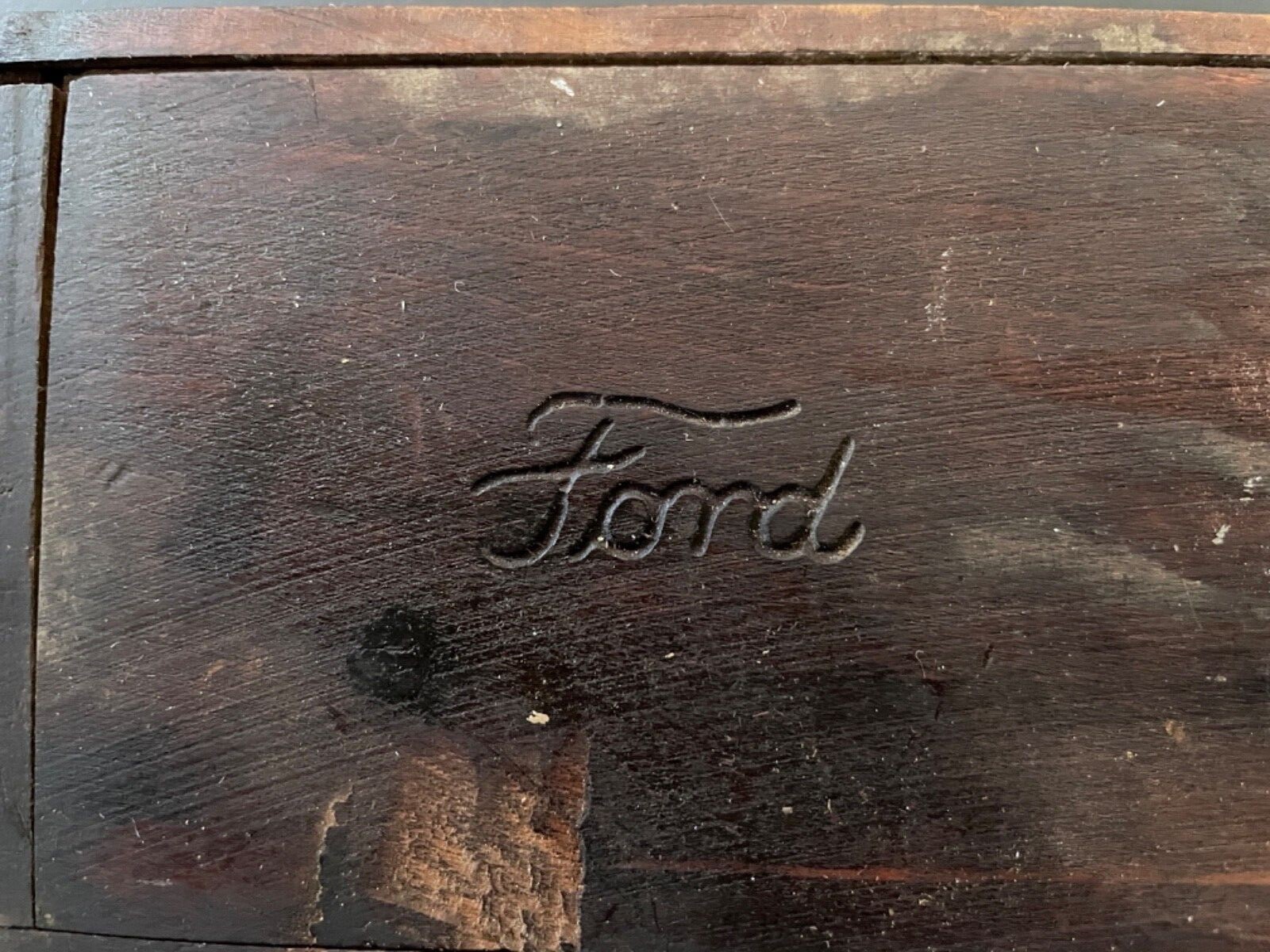 Vintage Ford Model T Wood Battery Ignition Coil Box Ford script ...