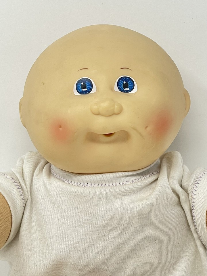 1982 Cabbage Patch Kids Xavier Roberts Hard Sulpt Bald Blue Eyes Doll ...