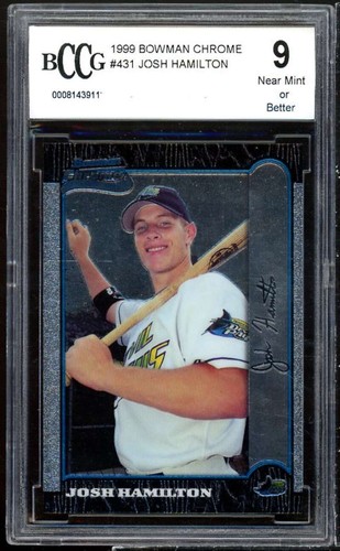 Josh Hamilton Rookie Card 1999 Bowman Chrome #431 BGS BCCG 9 | eBay