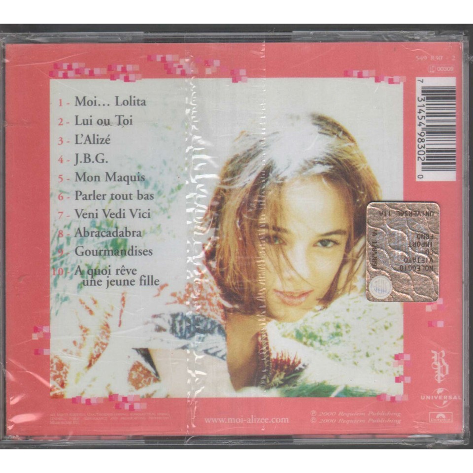 Alizée (Alizee) CD Gourmandises / Polydor ‎– 549 830 - 2 Versiegelt | eBay