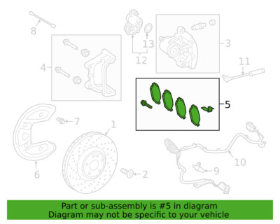 Mercedes Benz Genuine G550 2019-2021 Rear Disc Brake Pad Set OE ...