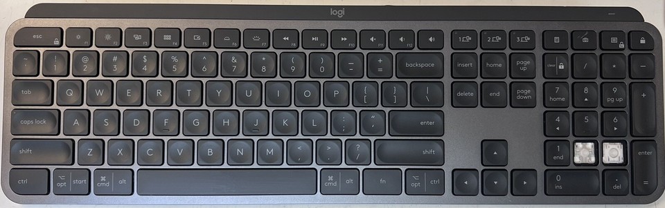 Logitech MX WIRELESS GRAY INDIVIDUAL REPLACEMENT KEYBOARD KEYCAPS KEYS ...