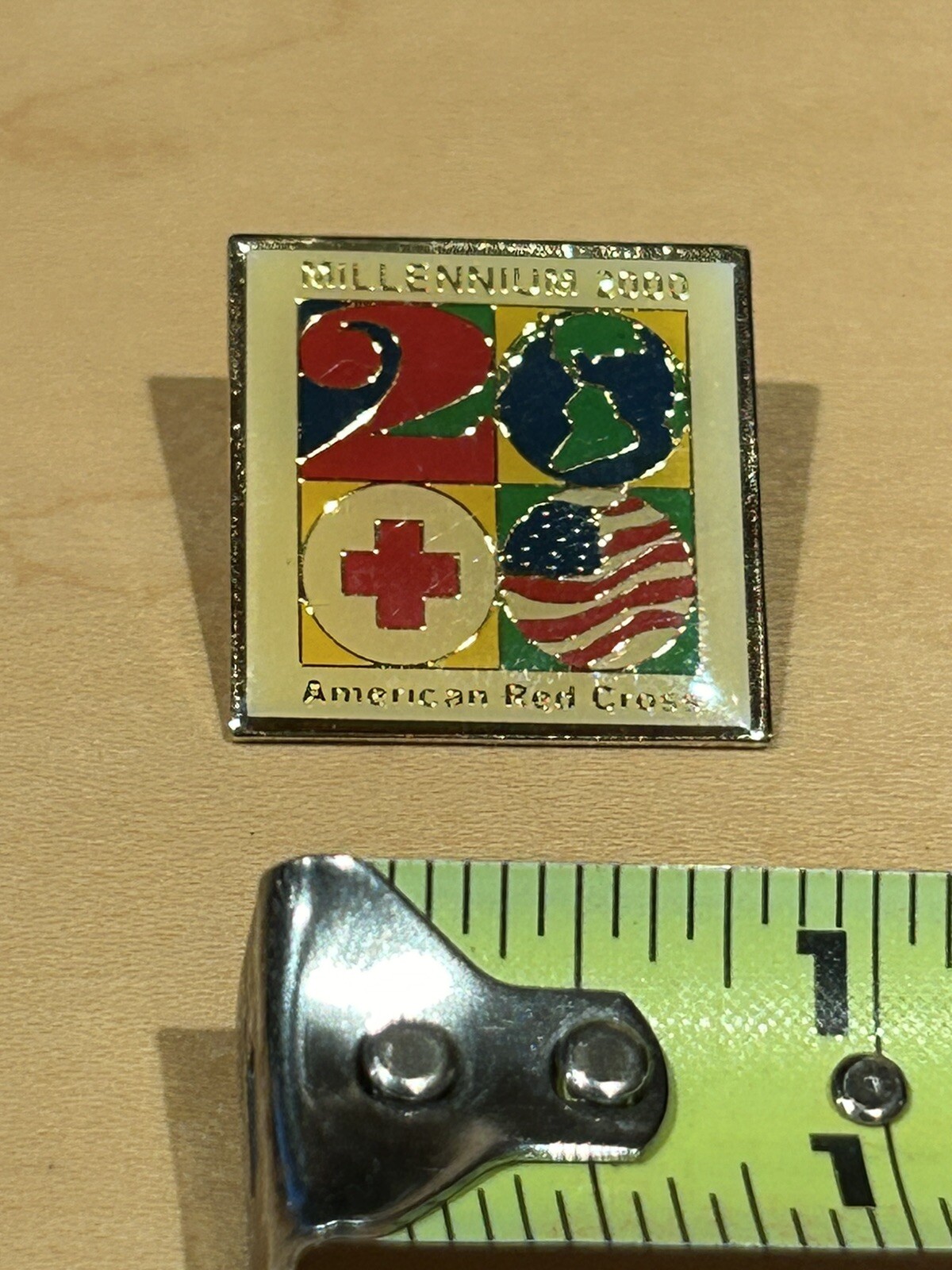 The American Red Cross Lapel Pin - Millennium 2000 with Clasp 1" by 1 ...