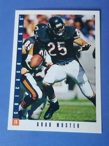1993 Score Football #73 Brad Muster - Chicago Bears | eBay