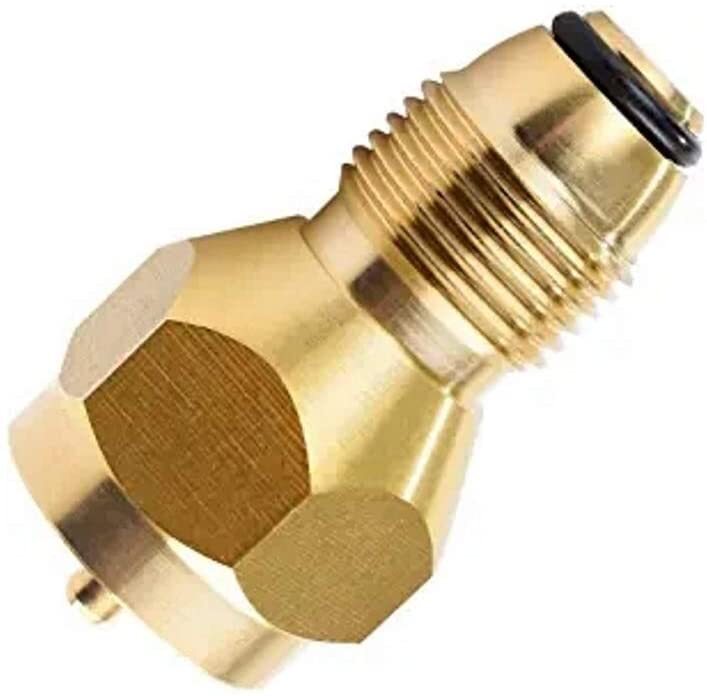1lb Convert Propane LP TANK POL Service Valve to QCC Outlet Brass ...