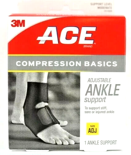 ACE Compression Adjustable Ankle Support Neoprene - Left or Right ...
