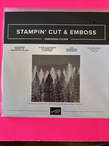 Stampin’ up EVERGREEN FOREST~3D Embossing Folder~Trees~Pine~Woods~NEW ...