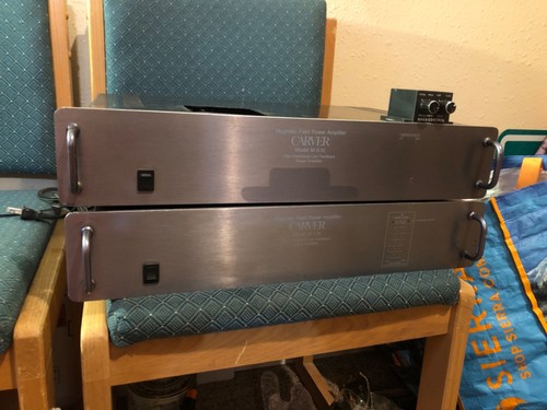 2 vintage used CARVER Magnetic Field Power Amplifier Pre-owned Untested ...