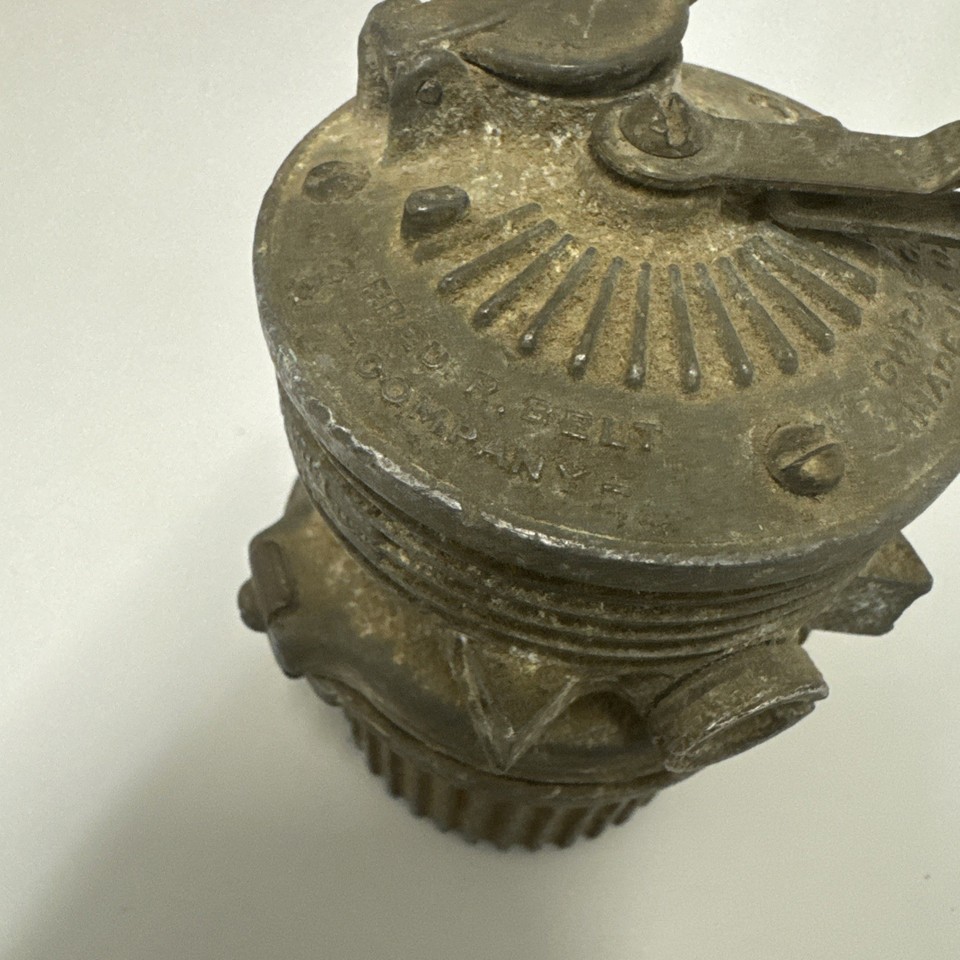 Vintage 1920s Fred R Belt Lu Mi Num Carbide Miners Lamp Die Cast ...