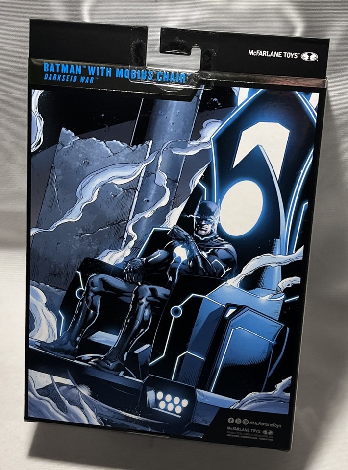 McFarlane DC Batman w/ Mobius Chair (Darkseid War) PLATINUM Collector ...