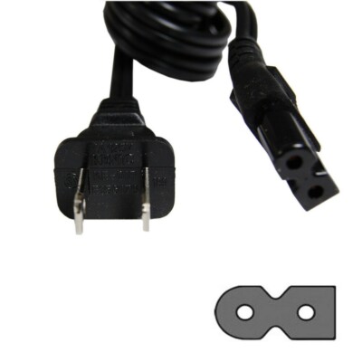 UL AC Power Cord for Sharp TV LC-40LB480U 2 Prong Power cable. High ...