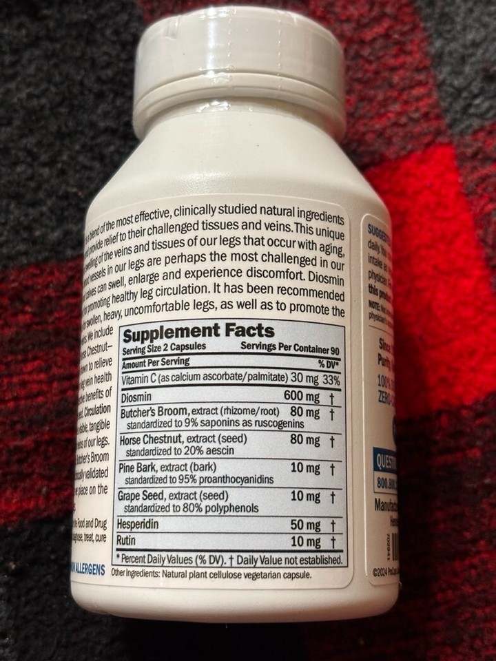 Andrew Lessman Circulation & Vein Support 180 Capsules Exp. 10/30/2027 ...