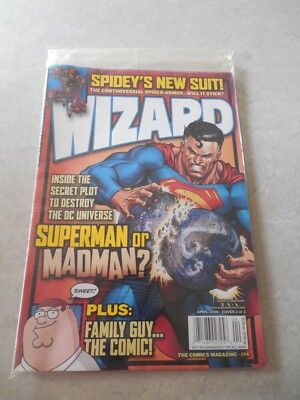WIZARD COMICS MAGAZINE #174, COVER 2 OF 3, EARTH 2 SUPERMAN, SPIDEY'S ...
