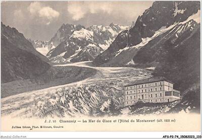 AFSP2-74-0141 - CHAMONIX - Il Mare Di Ghiaccio E L'Hotel Du Montanvert ...