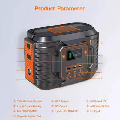 266Wh Portable Generator, 240V, off grid, camping, Motor Homes, garden ...