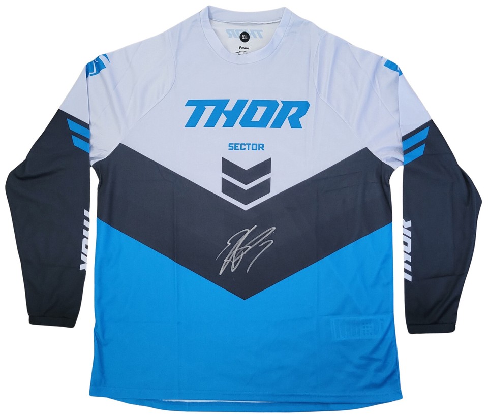 Aaron Plessinger Signed Thor Jersey COA Proof Autographed Supercross ...