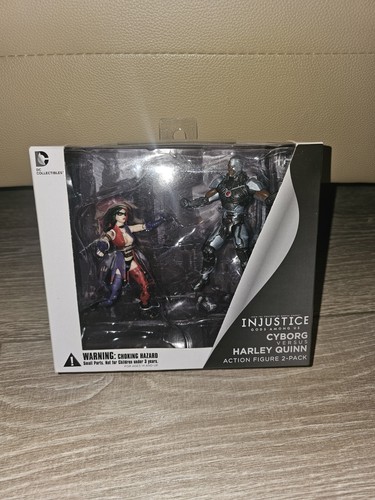 DC Injustice Gods Among Us Cyborg Vs Harley Quinn Action Figure Set NEW ...