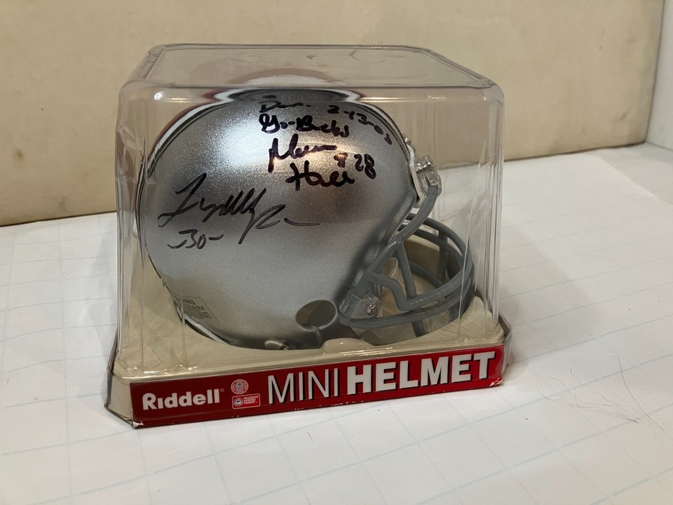 OHIO STATE BUCKEYES RIDDELL FOOTBALL HELMET STICKERS PLAYERS AUTOGRAPH ...