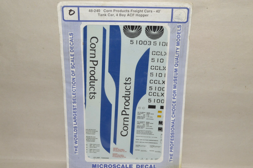 O scale Microscale decals 48-240 Corn Products tank covered hopper car ...