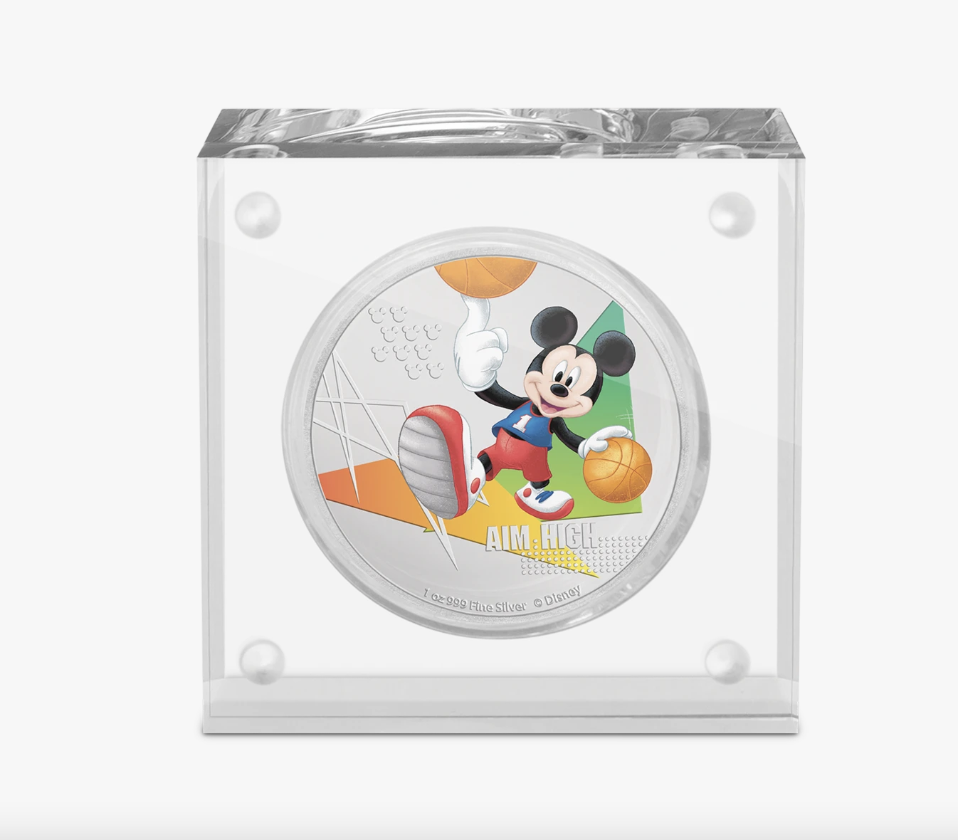 DISNEY MICKEY MOUSE SPORTS AIM HIGH BASKETBALL NGC PF69 FIRST RELEASE ...