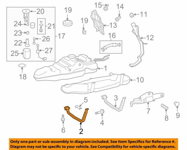 77601-60310 Toyota Band sub-assy, fuel tank, no.1 7760160310, New ...