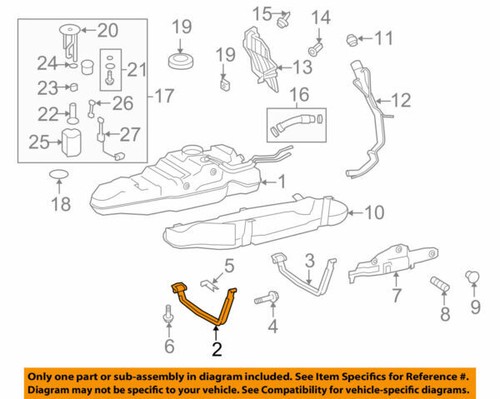77601-60310 Toyota Band sub-assy, fuel tank, no.1 7760160310, New ...
