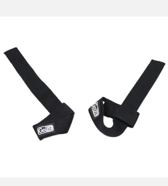 GOFIT GO FIT COTTON LIFTING WRIST STRAPS FITNESS GYM POWER LIFTING for ...