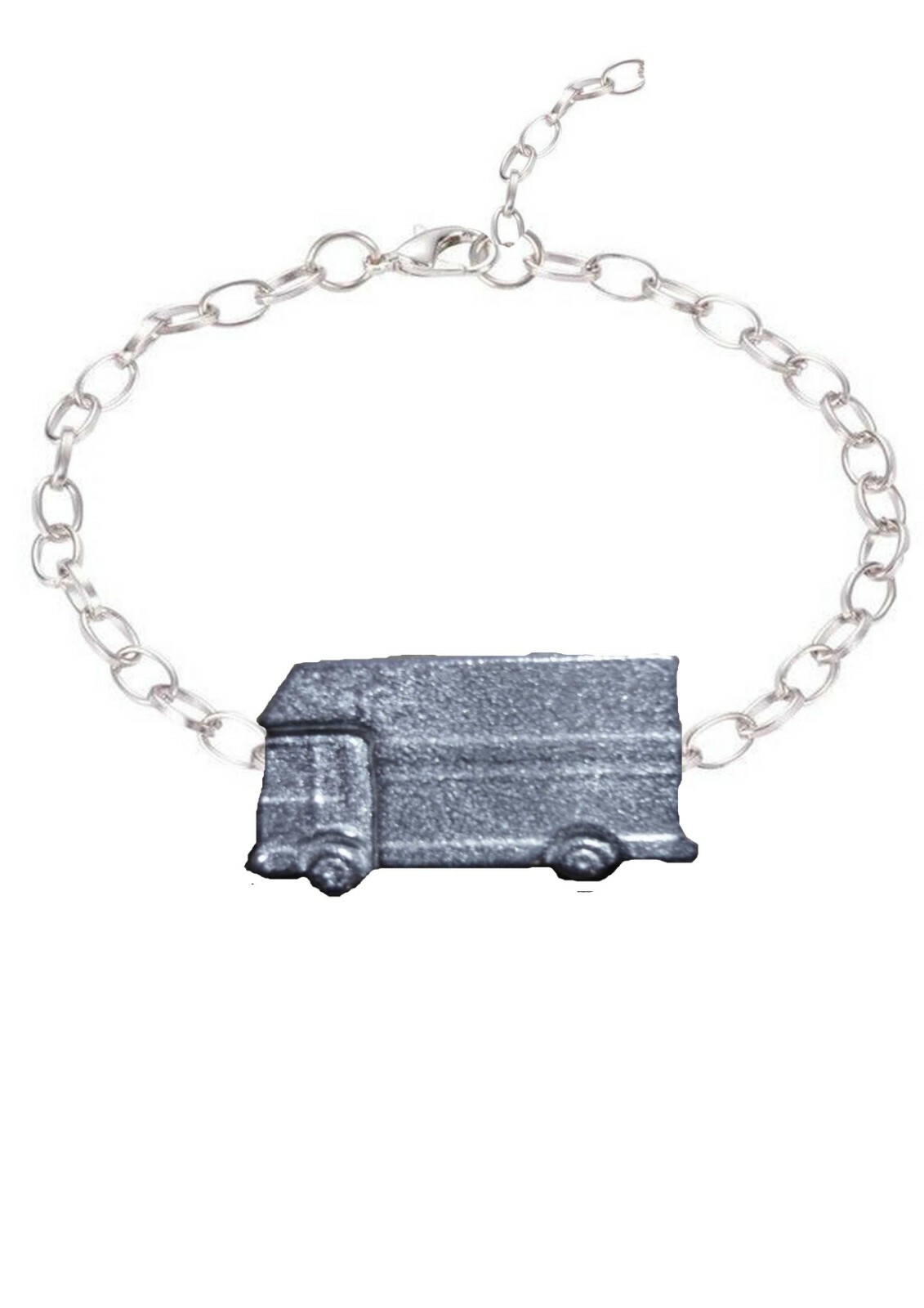 Truck Freight Vehicle FT187 3.6x1.6cm English Pewter on a Anklet ...